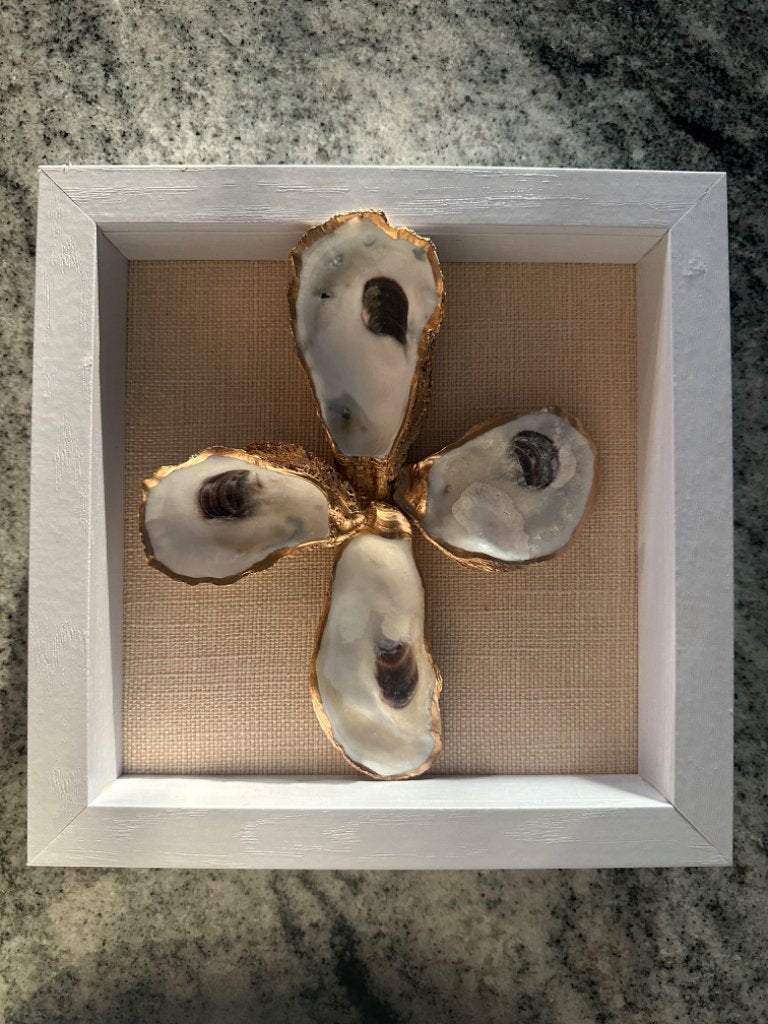 Oyster cross shadow box