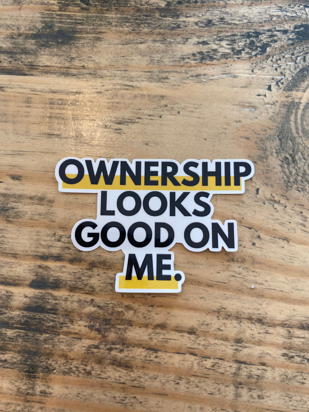 Ownership Looks Good On Me Sticker